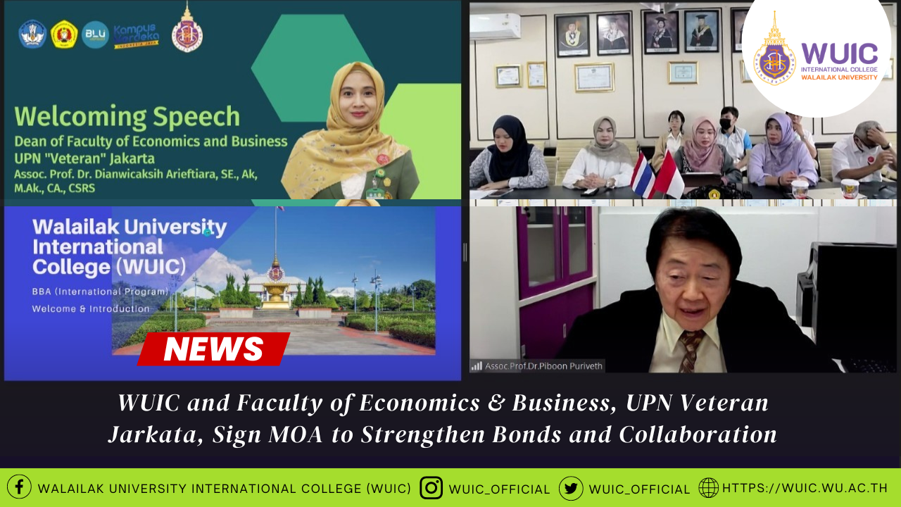 WUIC and Faculty of Economics & Business, UPN Veteran Jarkata, Sign MOA to Strengthen Bonds and ...