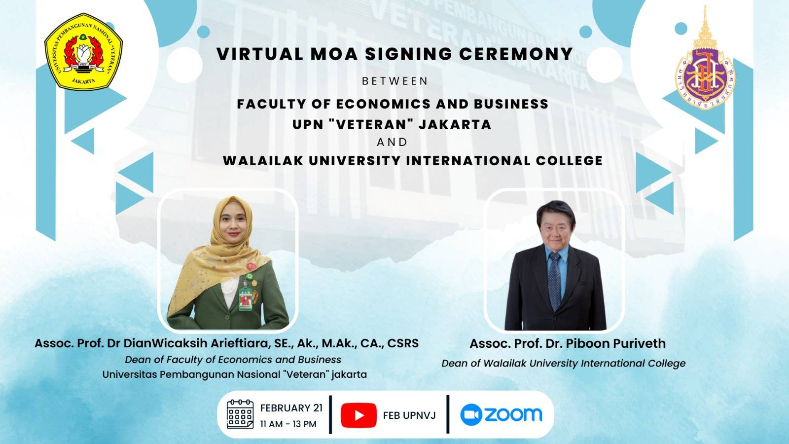 Virtual Memorandum of Agreement (MoA) Signing Ceremony between ...