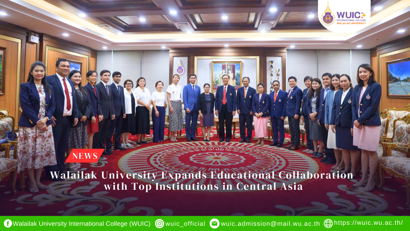 Walailak University Expands Educational Collaboration with Top ...