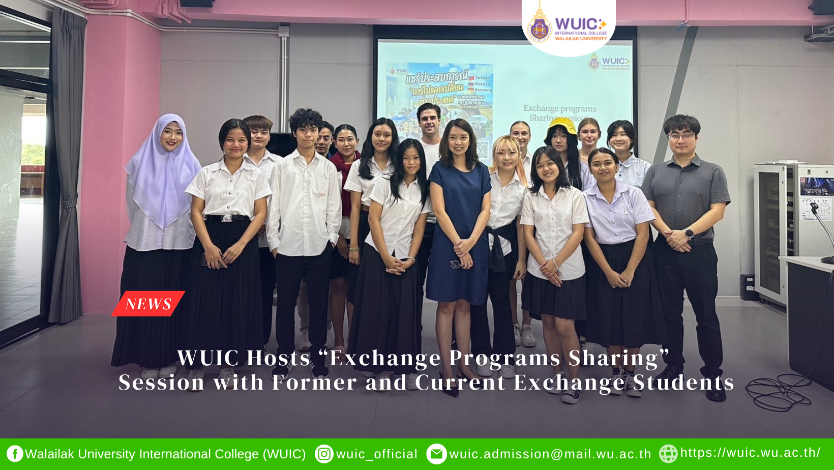 WUIC Hosts “Exchange Programs Sharing” Session with Former and Current ...